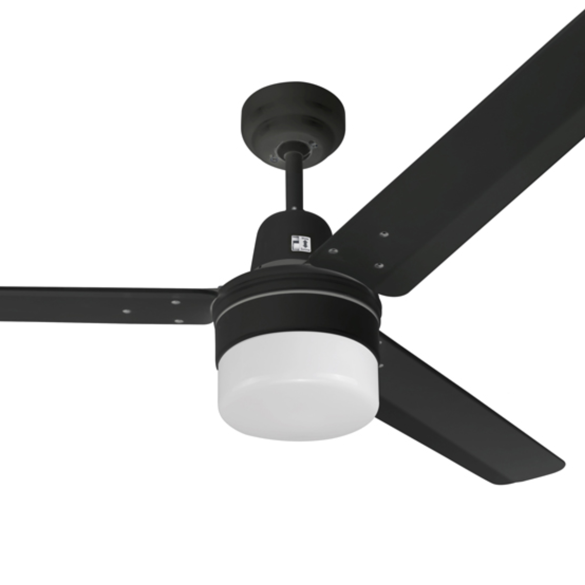 Revelair Roma 56" 3 Blade Ceiling Fan With B22 Light - Black
