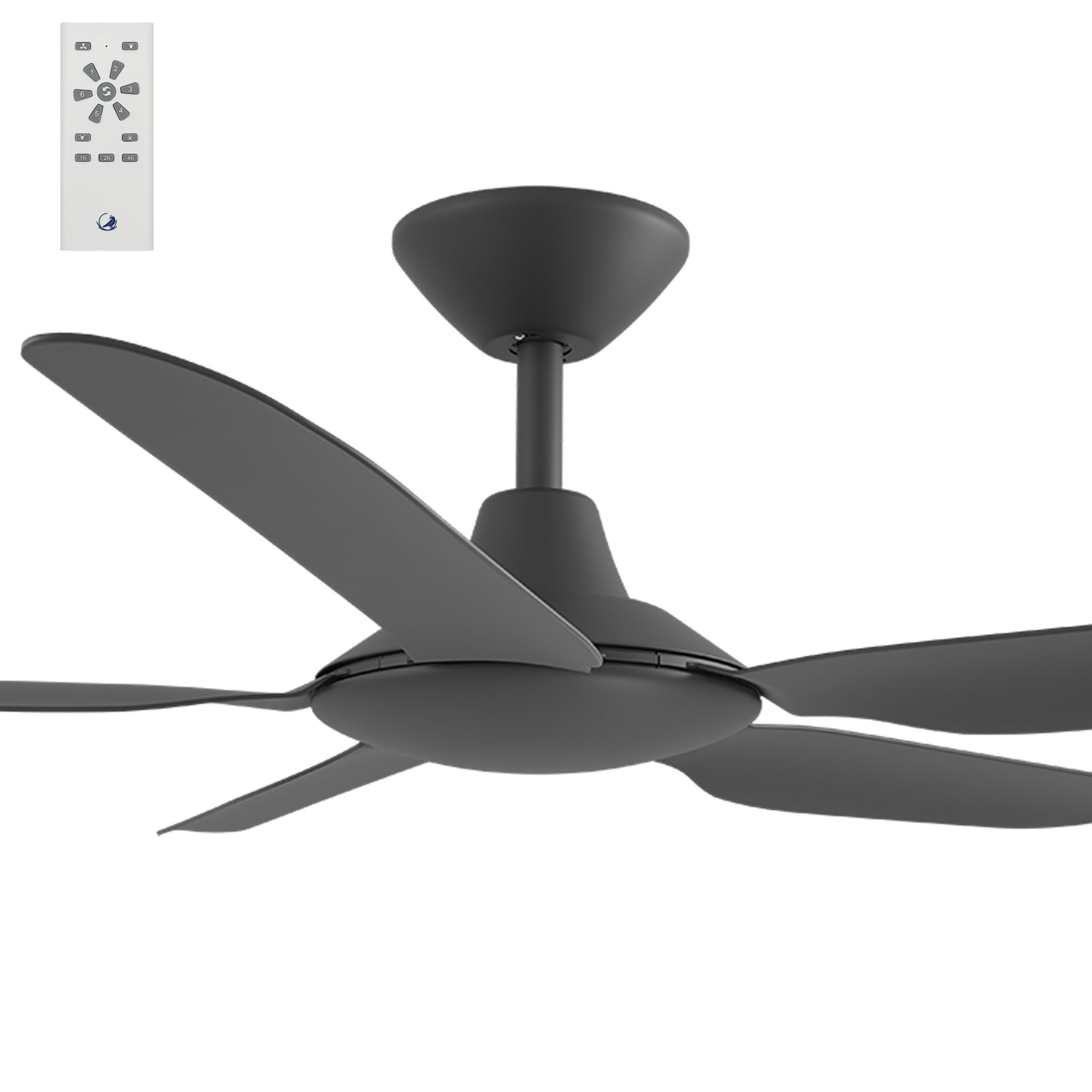 Calibo Storm 52" (1320mm) 5 Blade Indoor/Outdoor DC Ceiling Fan and ...