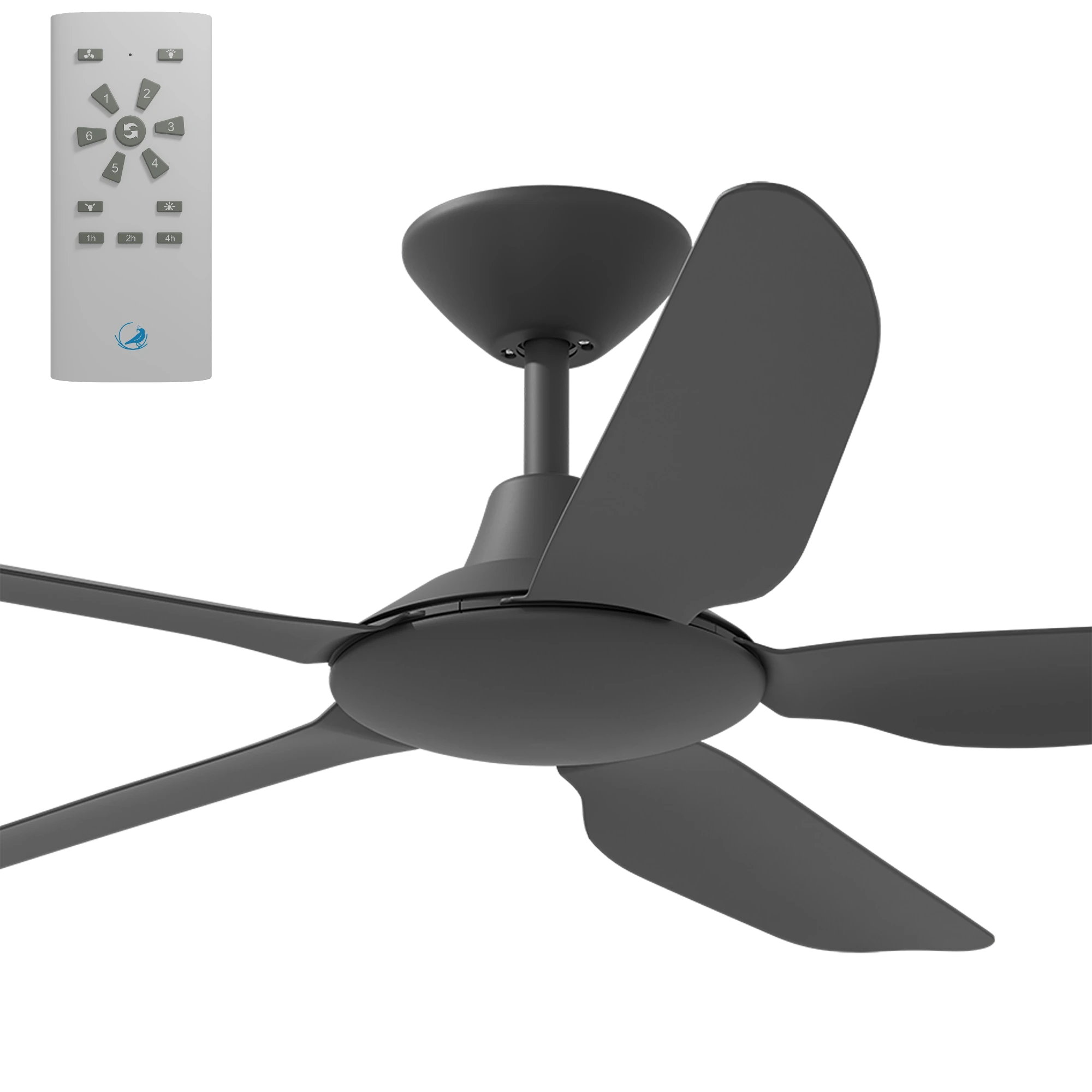 Calibo Storm 52" (1320mm) 5 Blade Indoor/Outdoor DC Ceiling Fan and ...