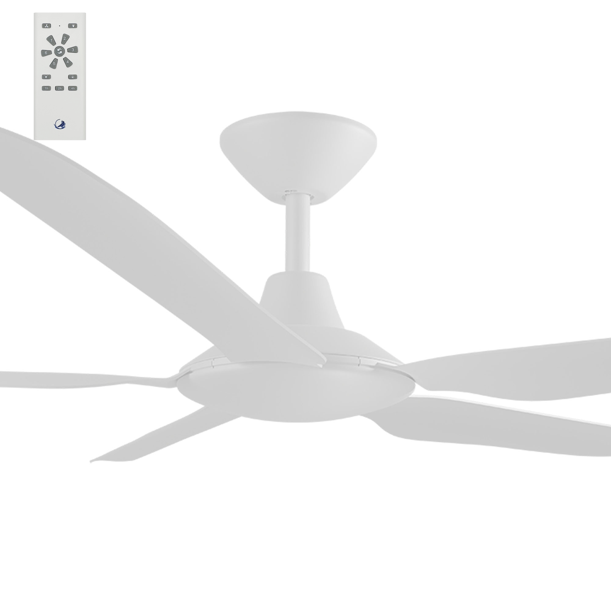 Calibo Storm 56" (1430mm) 5 Blade Indoor/Outdoor DC Ceiling Fan and ...