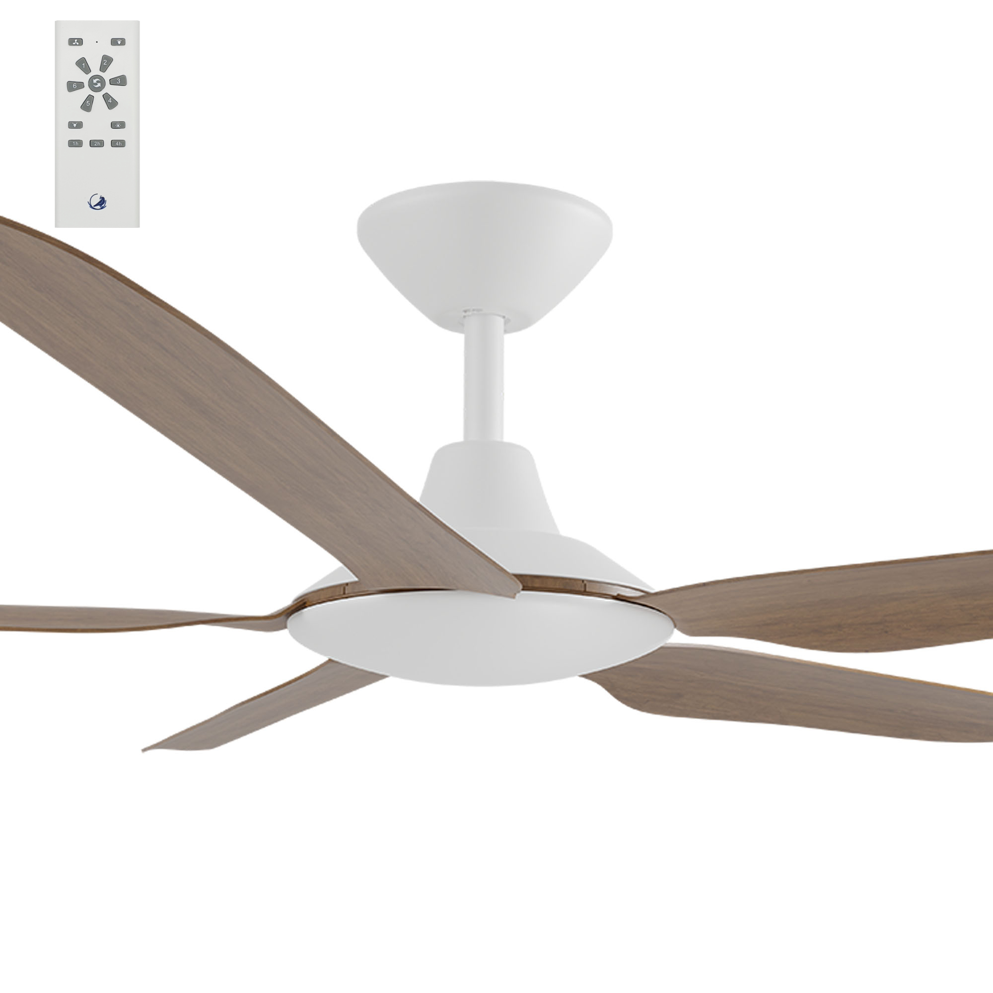 Calibo Storm 56" (1430mm) 5 Blade Indoor/Outdoor DC Ceiling Fan and ...