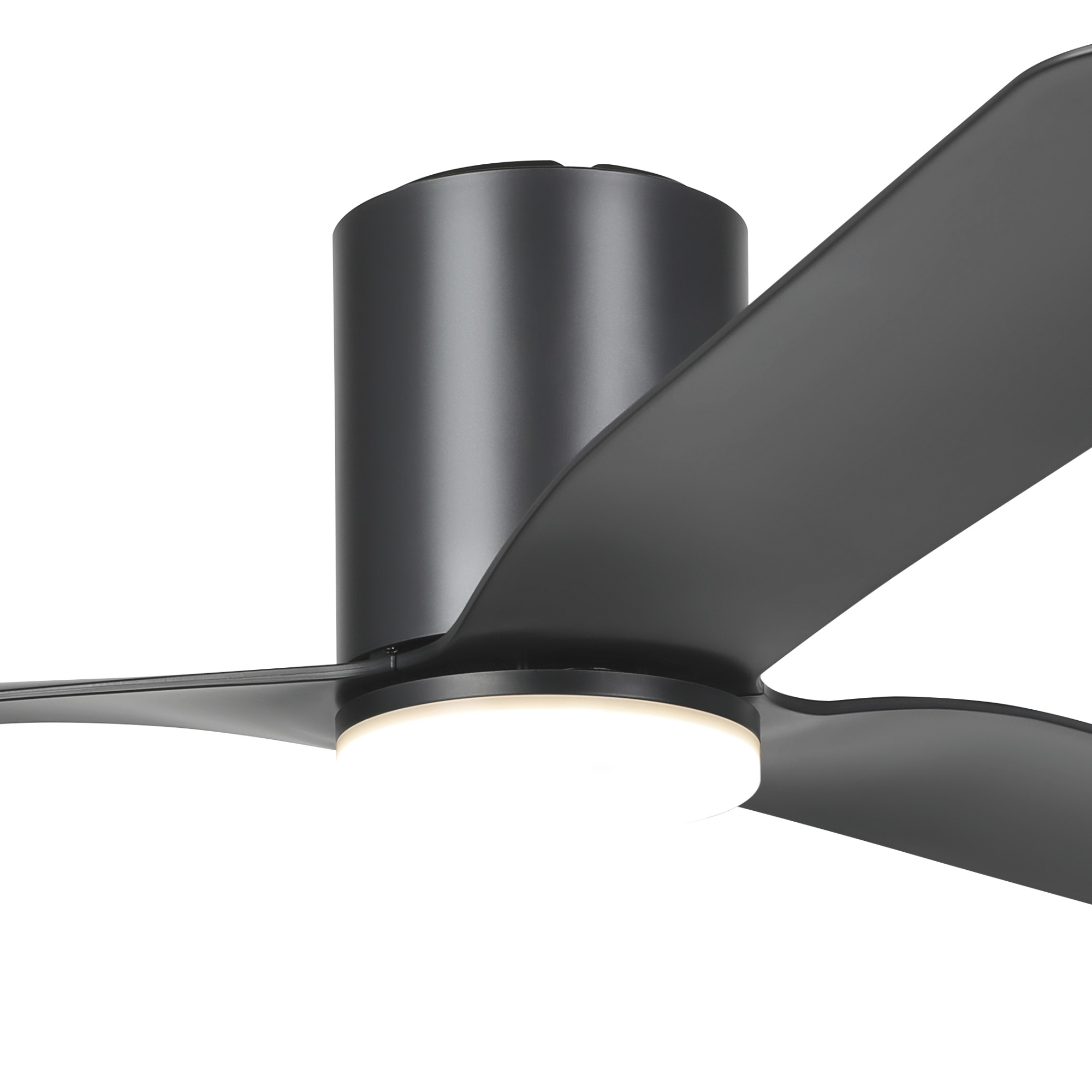 Eglo Iluka 60" ABS DC Hugger Ceiling Fan with 20W LED Light - Black