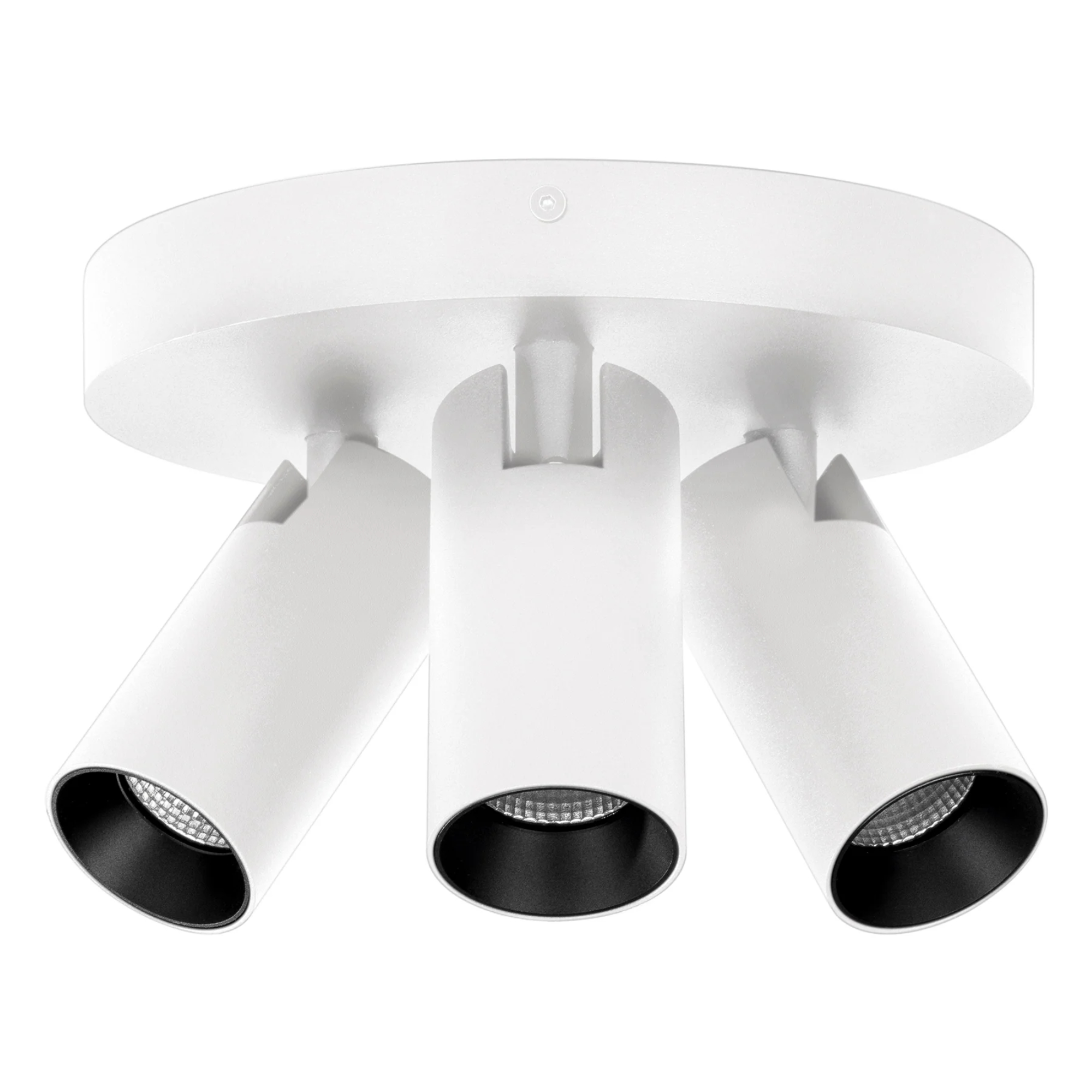 White Havit Revo Round 3 Light LED Spot Light - Tri Colour