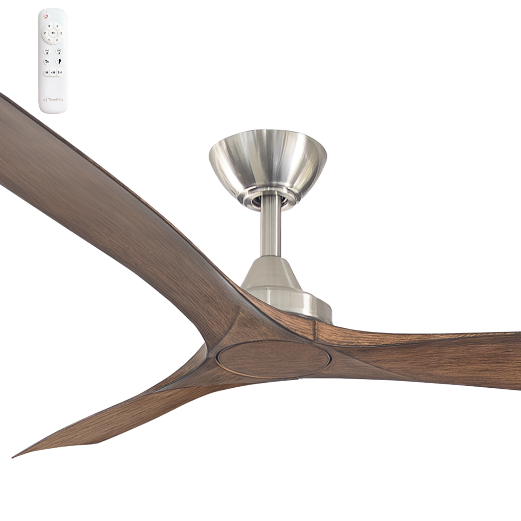 ThreeSixty 60" Spitfire DC Ceiling Fan with Brushed Nickel Motor ...