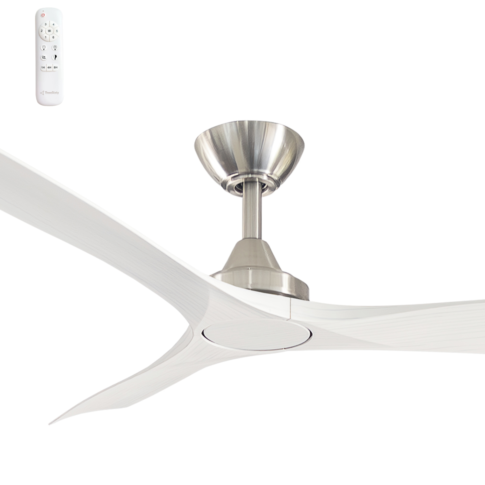 ThreeSixty 60" Spitfire DC Ceiling Fan with Brushed Nickel Motor ...