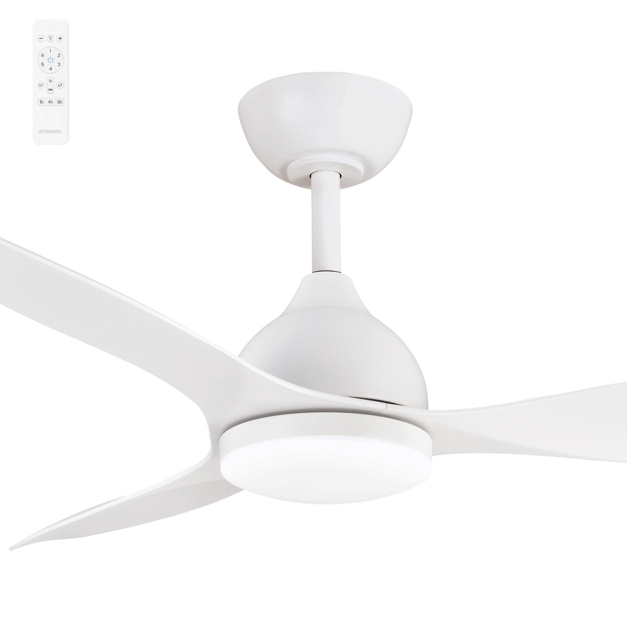 Martec Smart Elite 48" DC 3 Bladed Ceiling Fan With 18W CCT LED ...