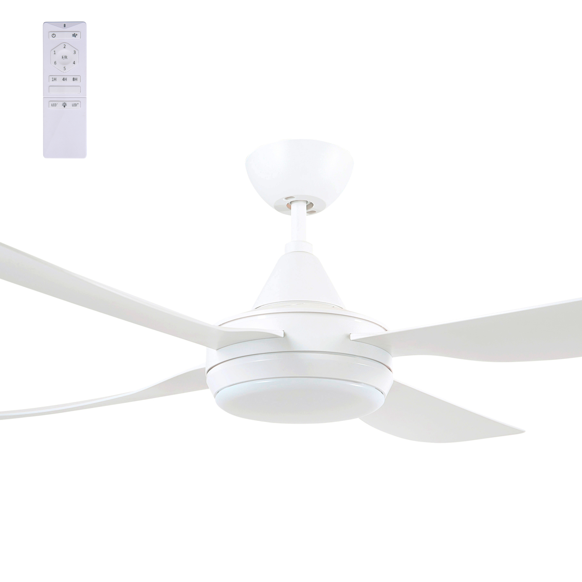 Brilliant Vector 48" DC Ceiling Fan With 18W LED CCT Light and Remote ...
