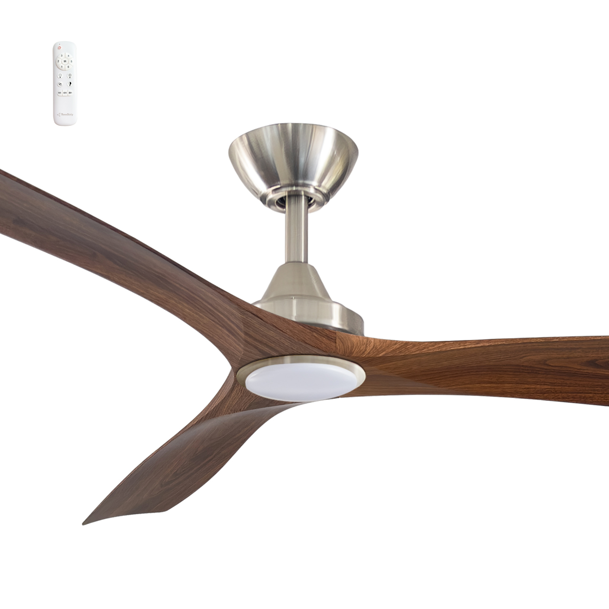 ThreeSixty Spitfire 60" DC Ceiling Fan with 18W CCT LED Light and ...