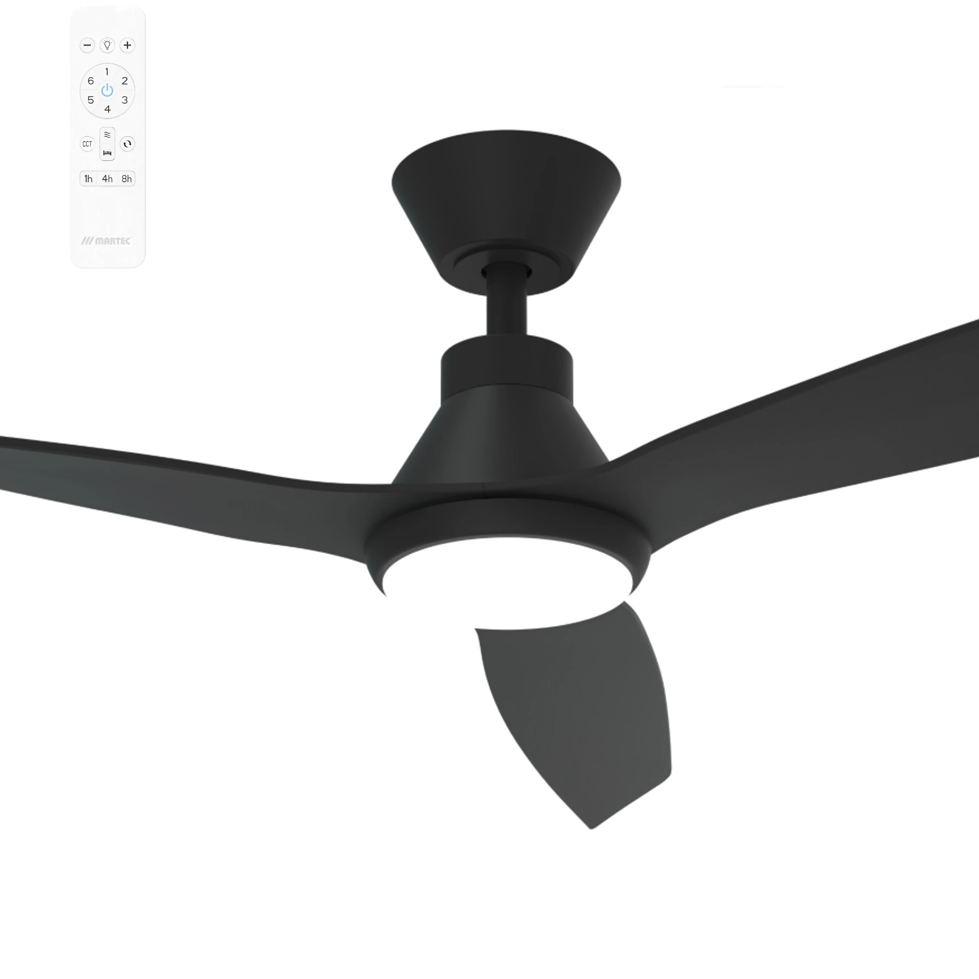 Martec Smart Triumph 52" DC Ceiling Fan with 20W Dimmable LED Light and ...