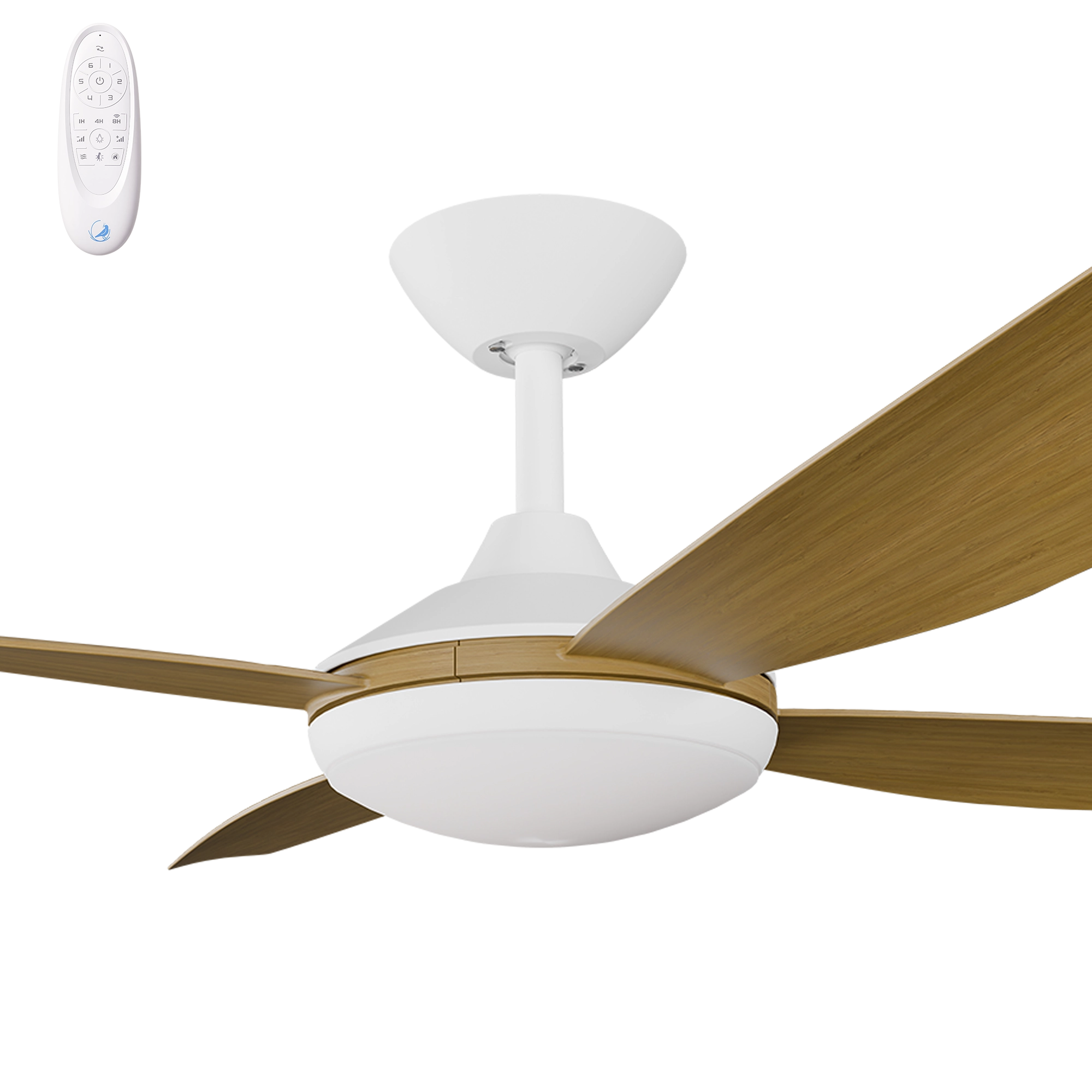 Calibo Vanga 52" DC Smart Ceiling Fan with LED Light and Remote | White ...
