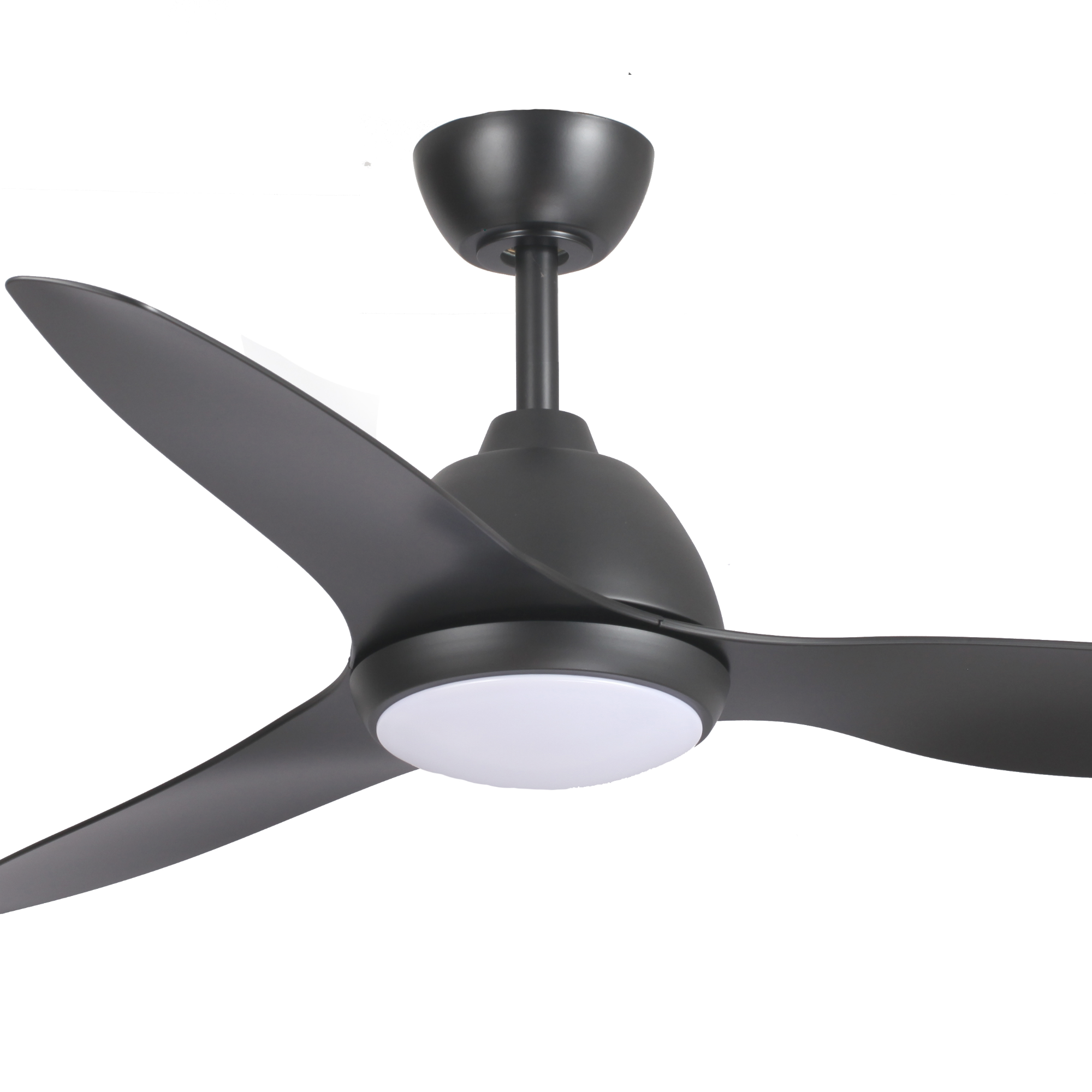Fanco Breeze AC 52" 3 Blade ABS Ceiling Fan with 18W CCT LED Light - Black