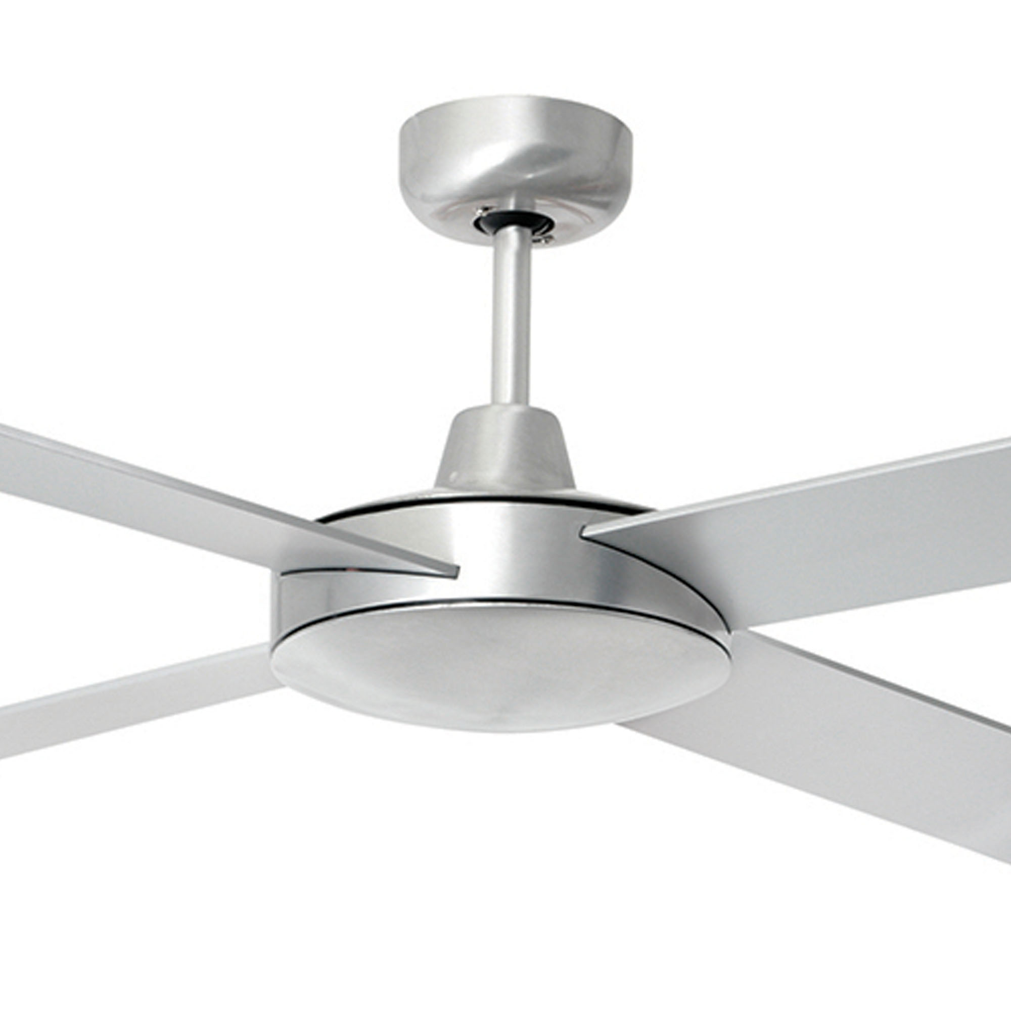 Tempest 52" Timber Bladed Ceiling Fan - Brushed Aluminium
